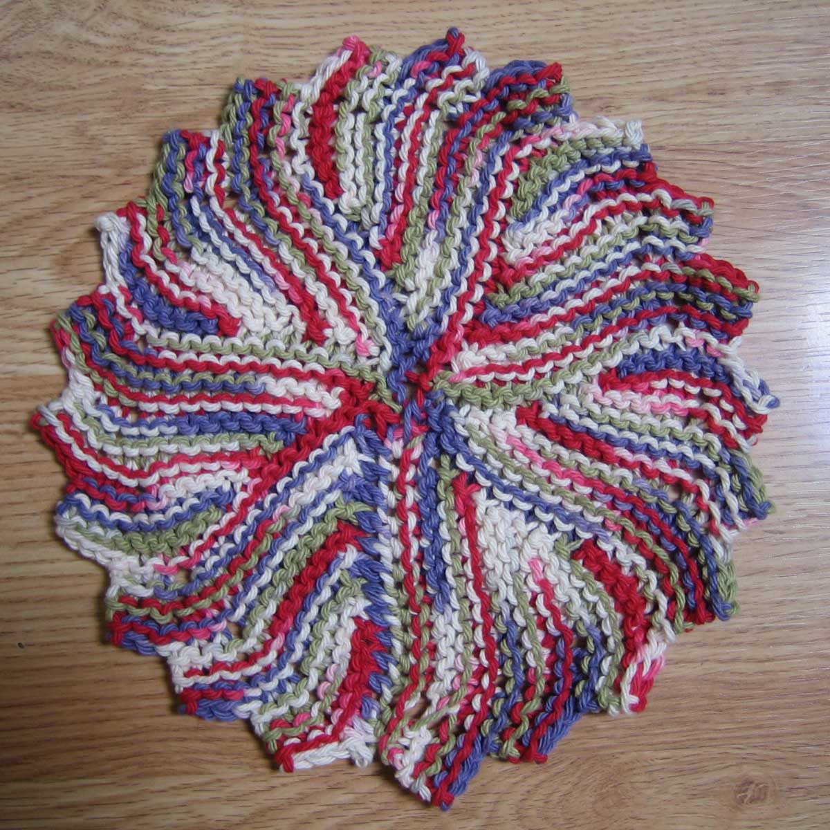 Round Knit Dishcloth Pattern – Janel Was Here